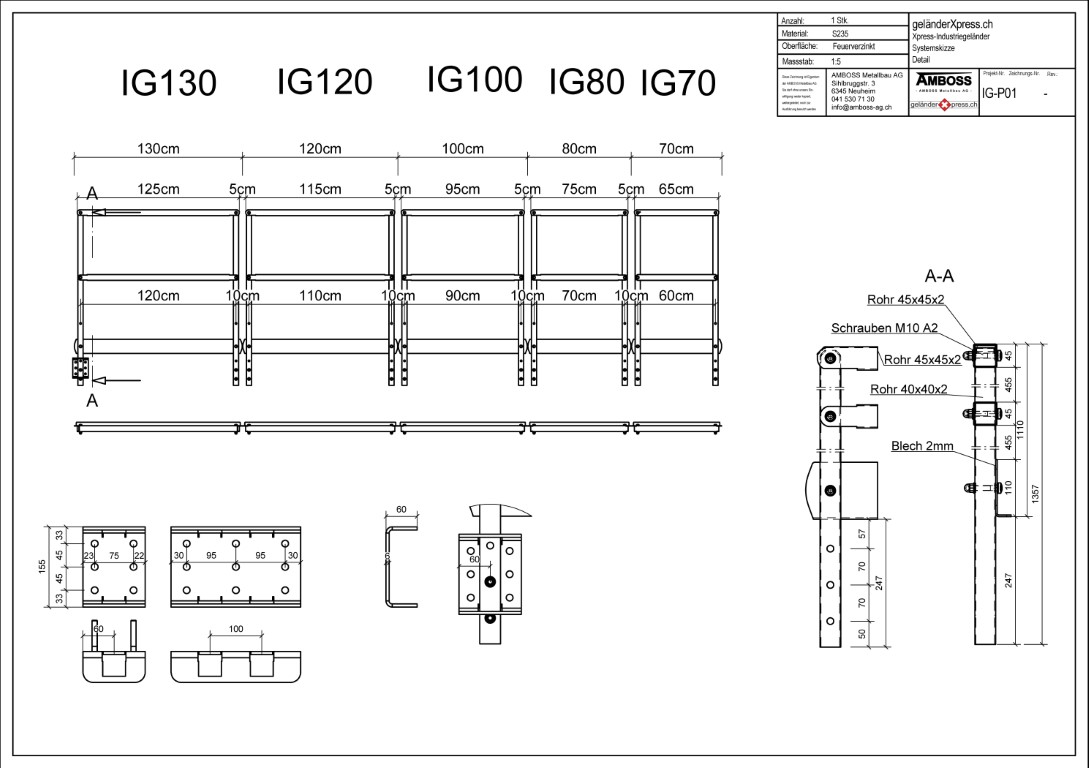 Industriegeländer ab Lager online kaufen